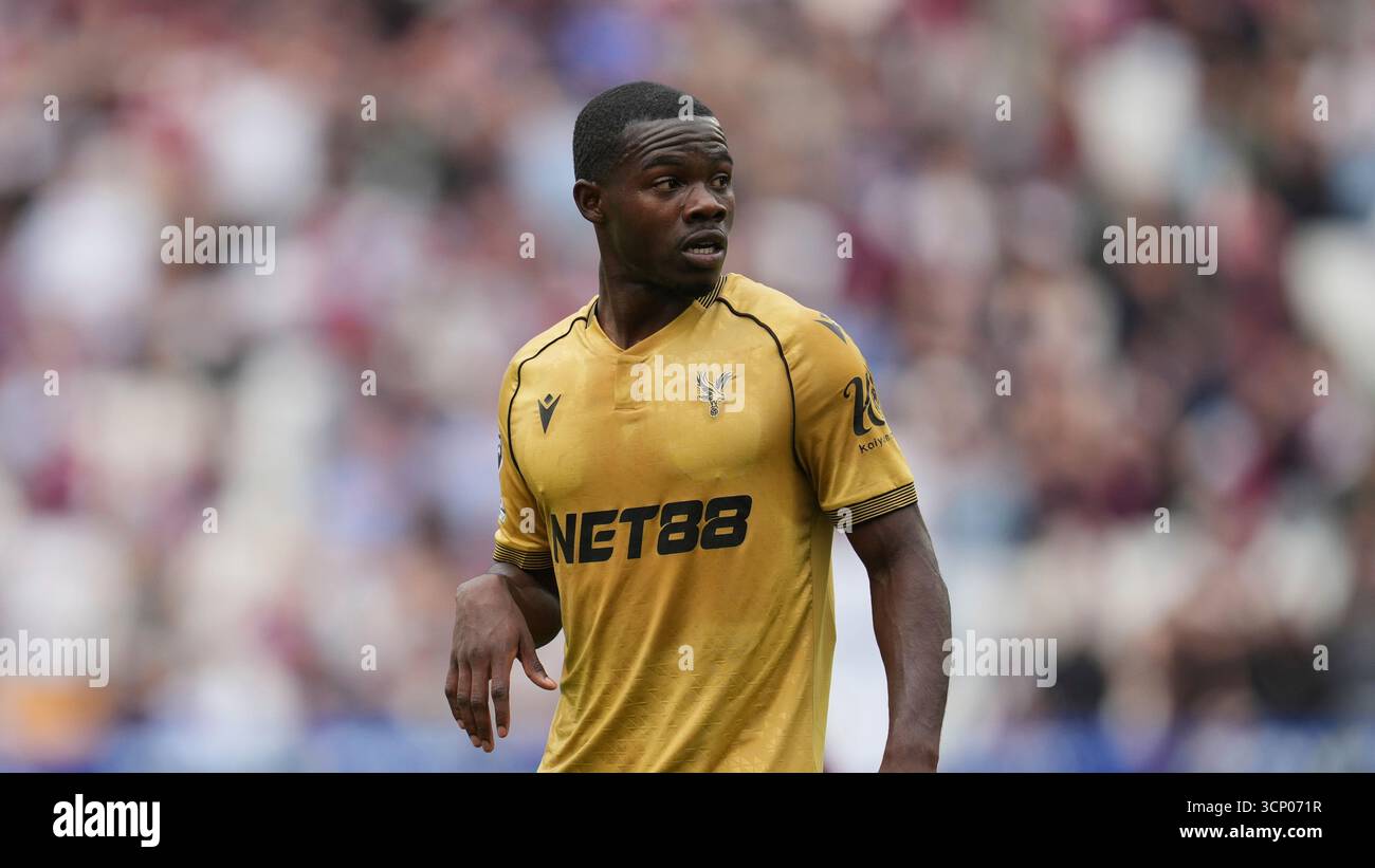 Crystal Palace's Tyrick Mitchell during the English Premier League ...