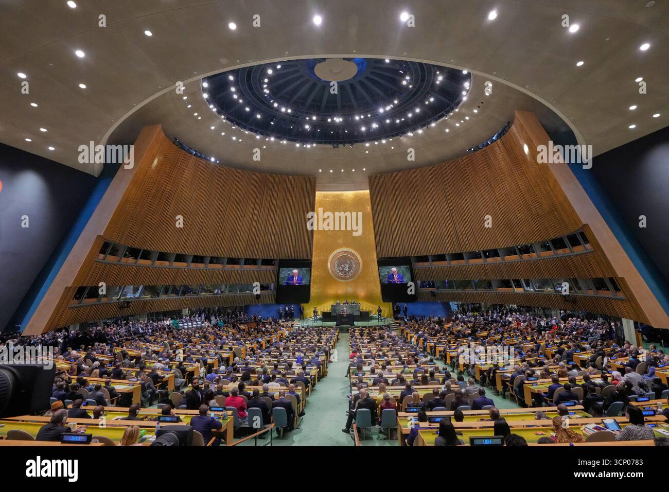 US President Donald Trump addresses the 80th session of the United ...