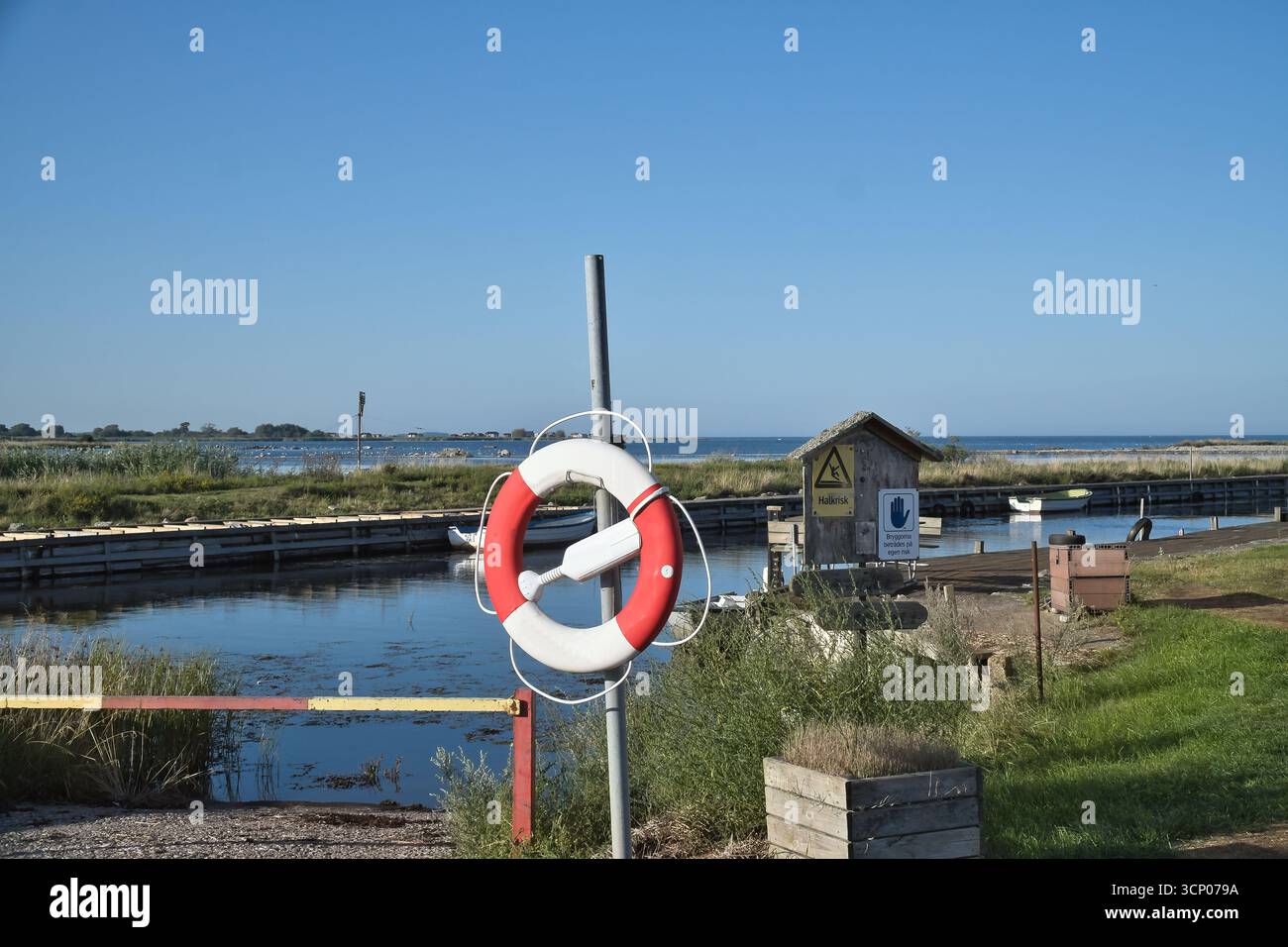 Lifebuoy small harbor view hi-res stock photography and images - Alamy
