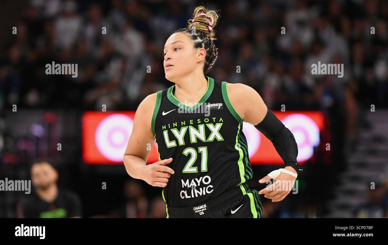 Minnesota Lynx guard Kayla McBride runs down court against the Phoenix ...