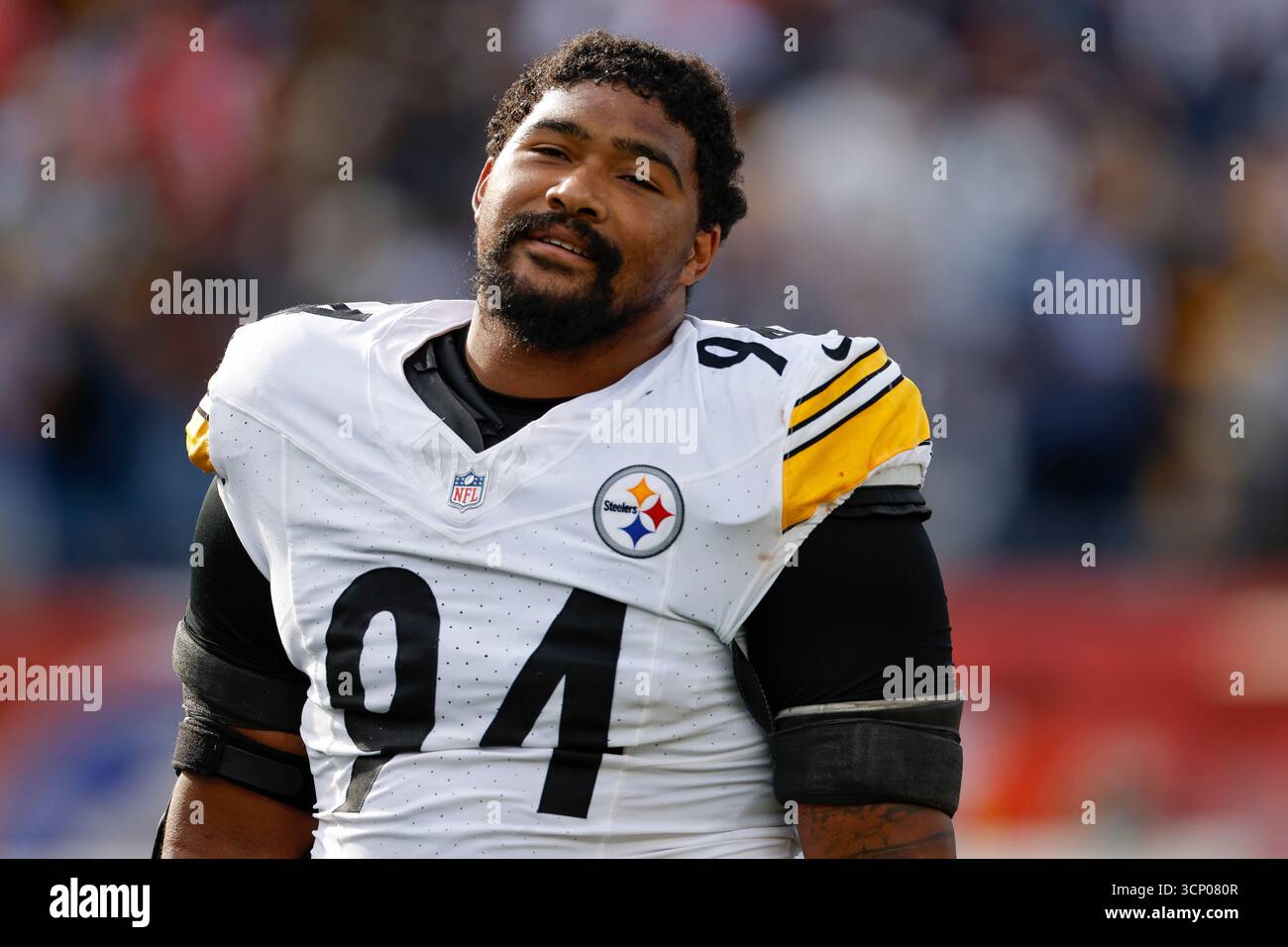 Pittsburgh Steelers defensive end Yahya Black (94) reacts after ...