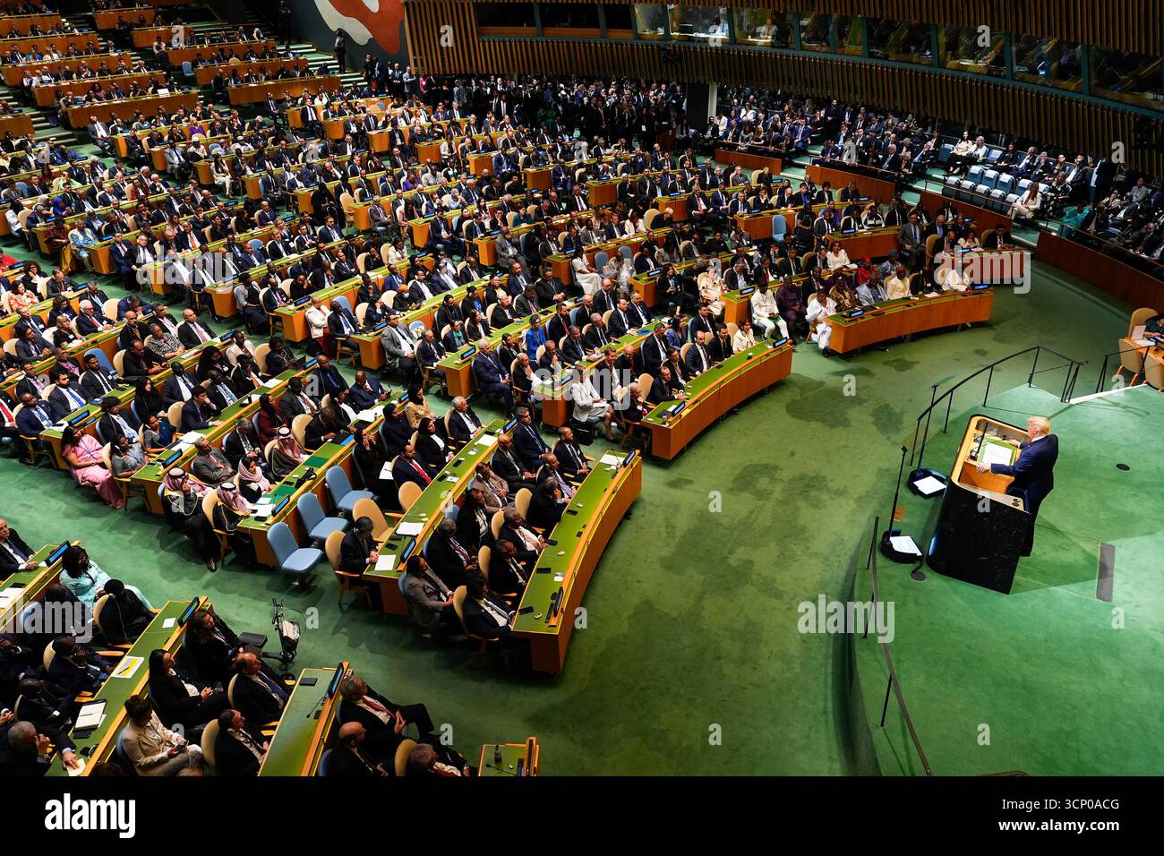 President Donald Trump addresses the 80th session of the United Nations ...