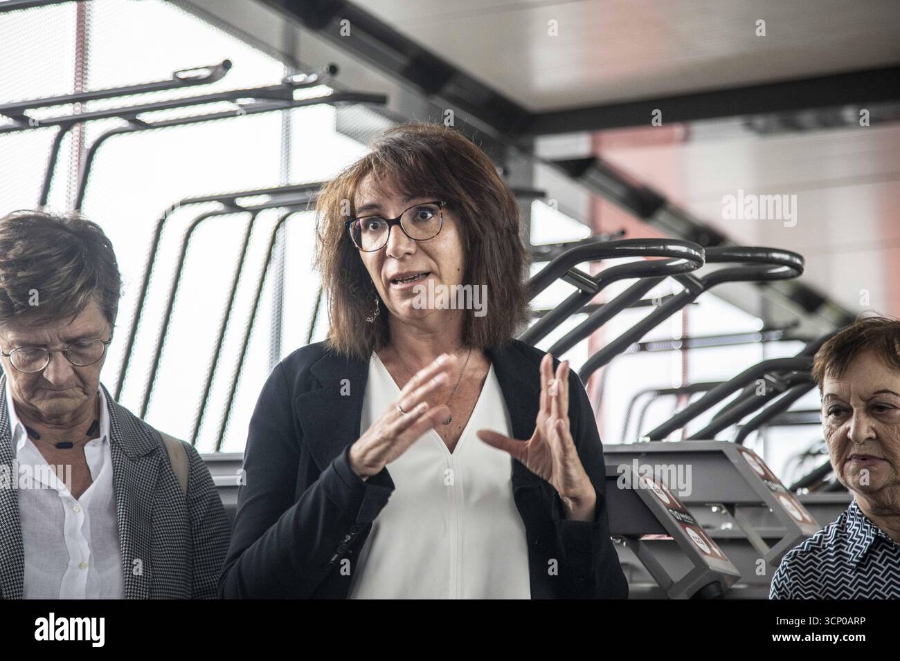 Milan, Bisceglie Metro, Inauguration of one of the new bicycle stations ...