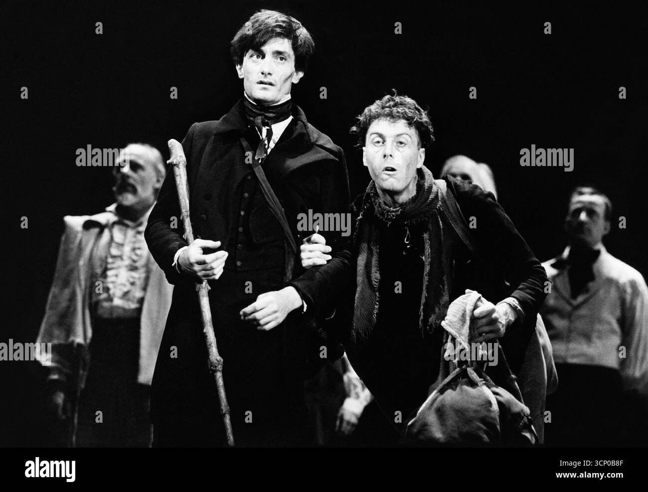 l-r: Roger Rees (Nicholas Nickleby), David Threlfall (Smike) in ...