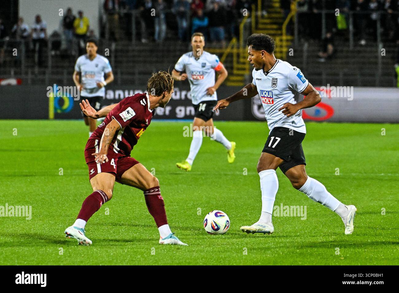 21.09.2025, Donaustadion, Ulm, GER, 3. Liga, SSV Ulm 1846 vs SSV Jahn ...