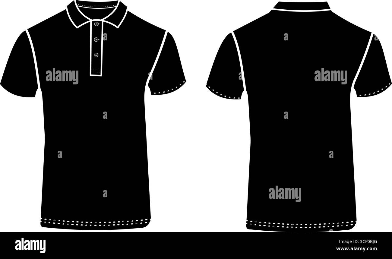 Mockup mens black shirt Cut Out Stock Images & Pictures - Alamy