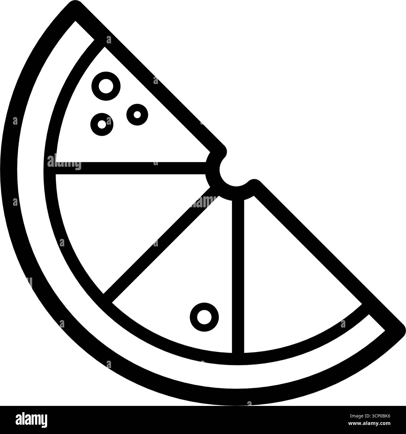 Slice lemon line icon Black and White Stock Photos & Images - Alamy