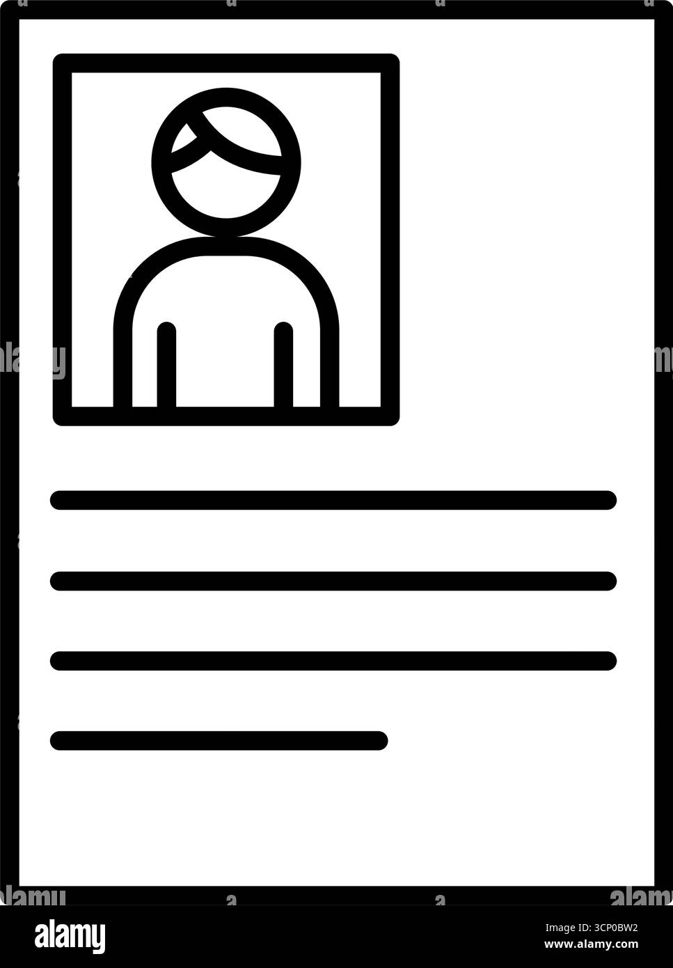 Curriculum cv vitae resume Black and White Stock Photos & Images - Alamy