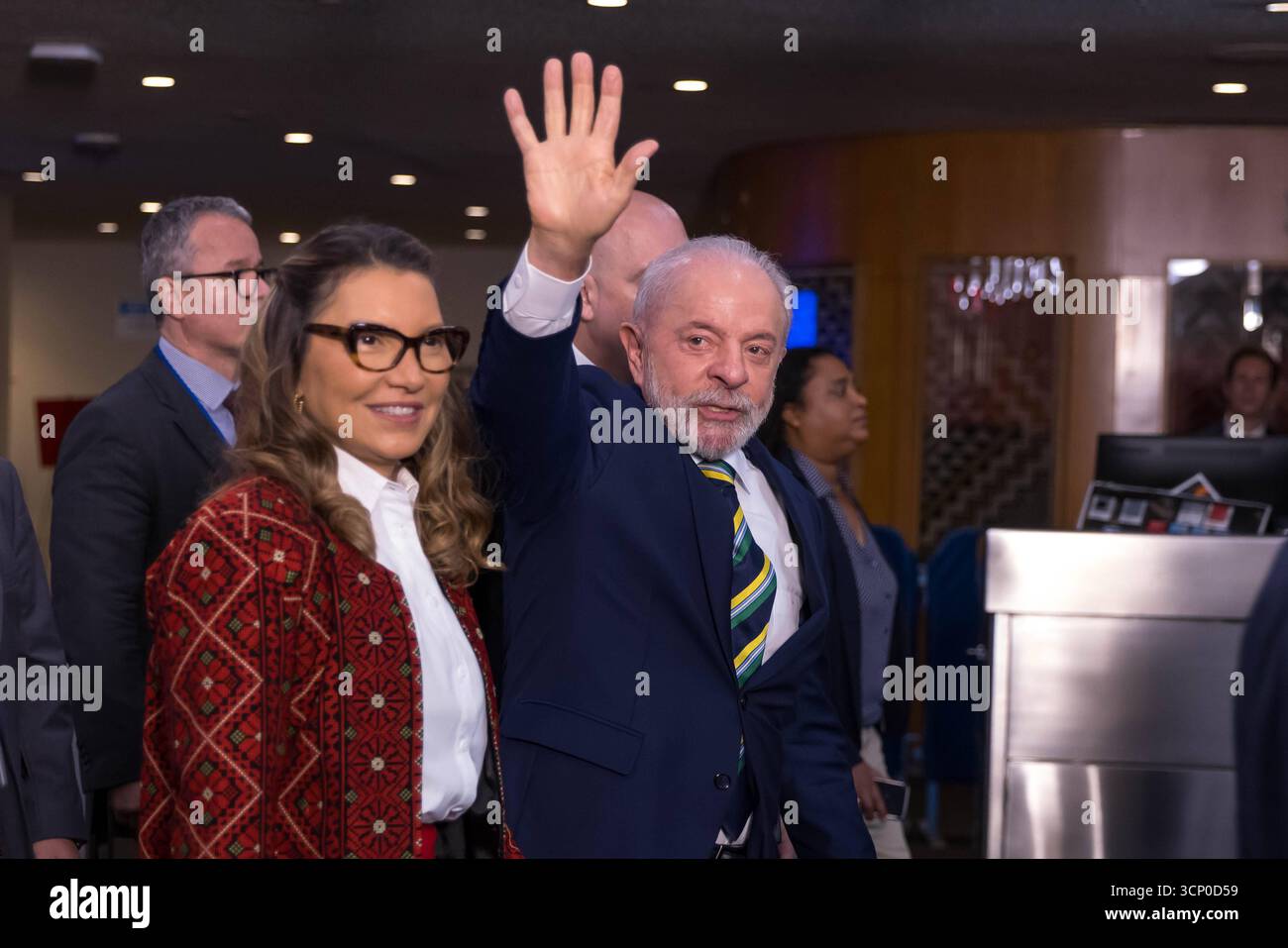 Brazilian President Luiz Inacio Lula da Silva and First Lady Janja da ...