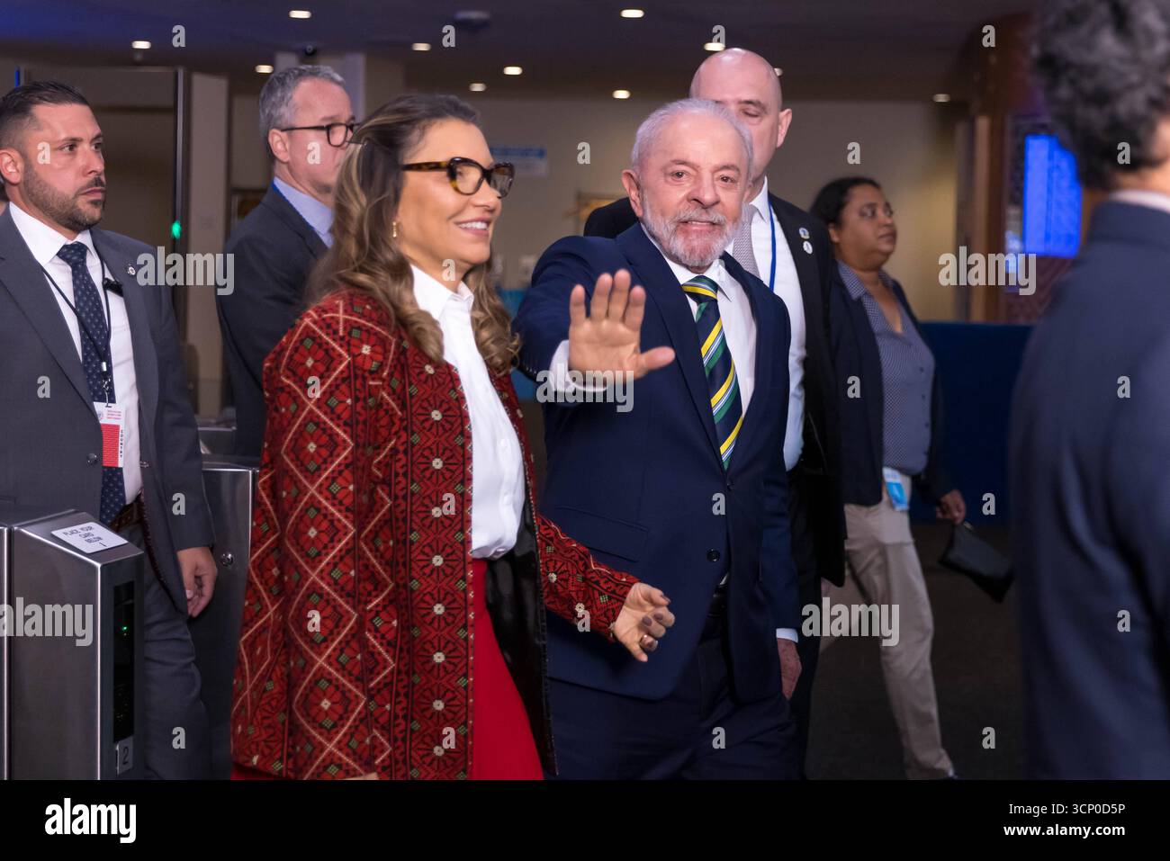 Brazilian President Luiz Inacio Lula da Silva and First Lady Janja da ...