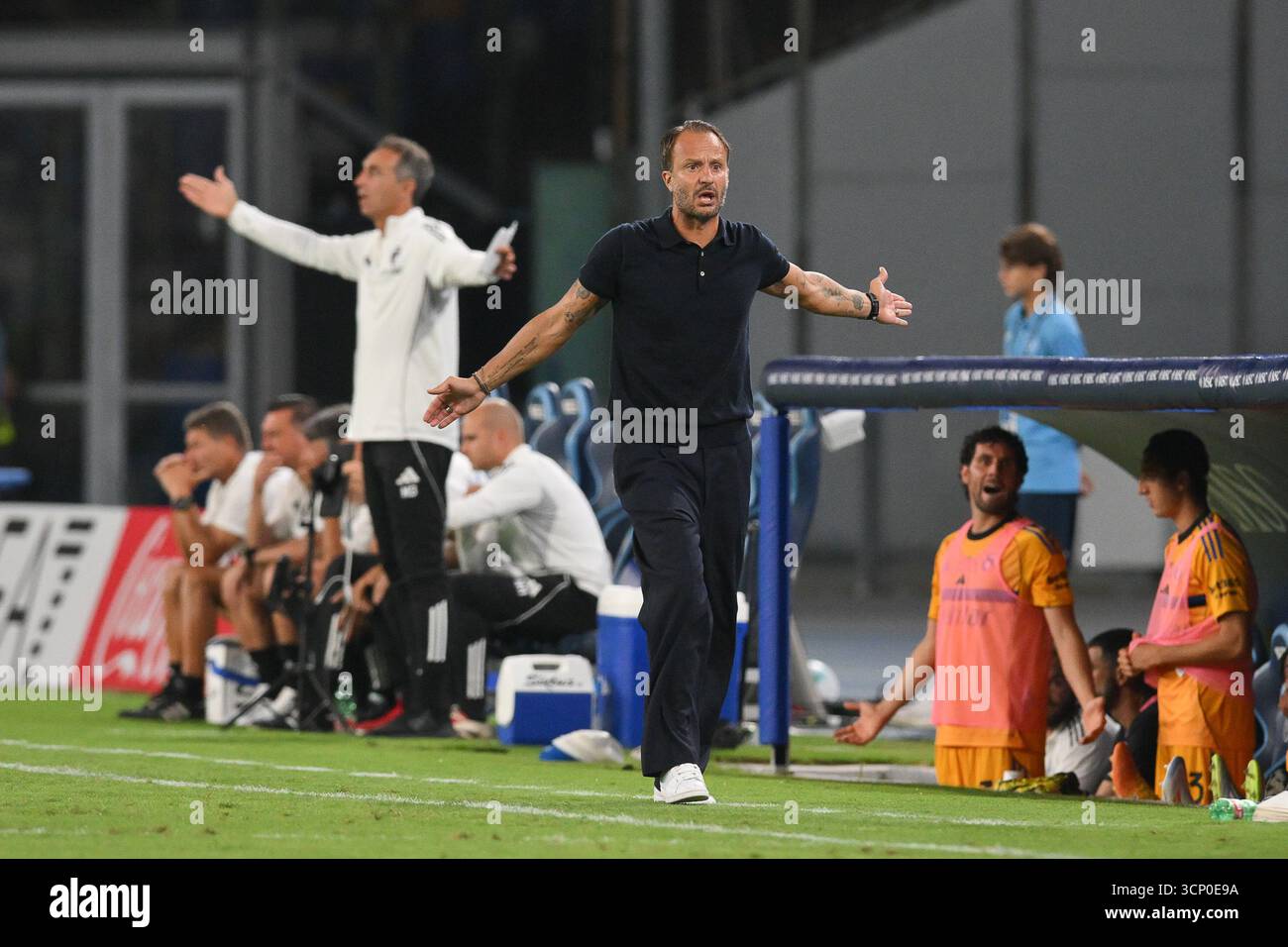 Diego Armando Maradona Stadium, Naples, Italy - Alberto Gilardino head ...