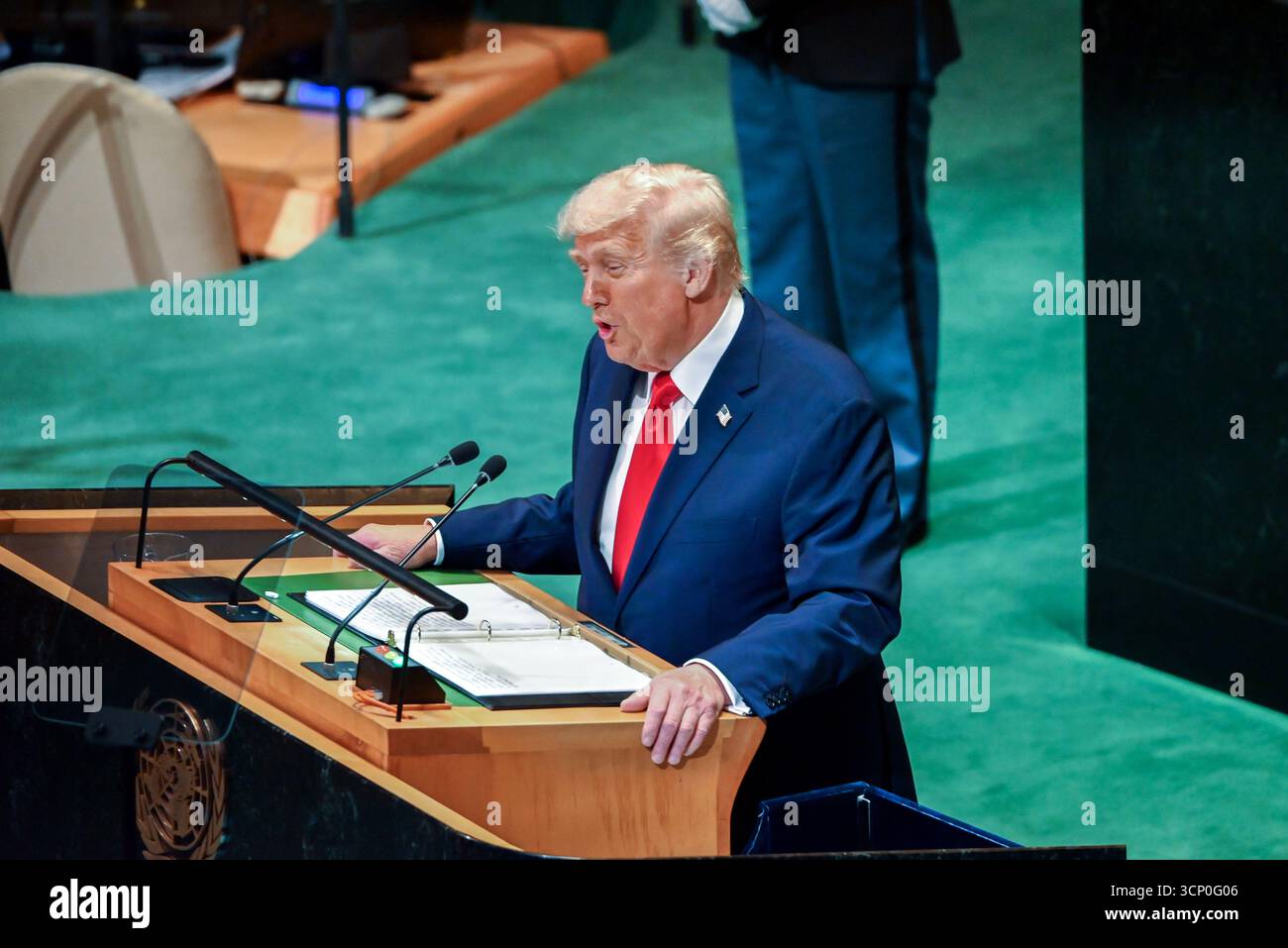 United States President Donald J Trump addresses the United Nations ...