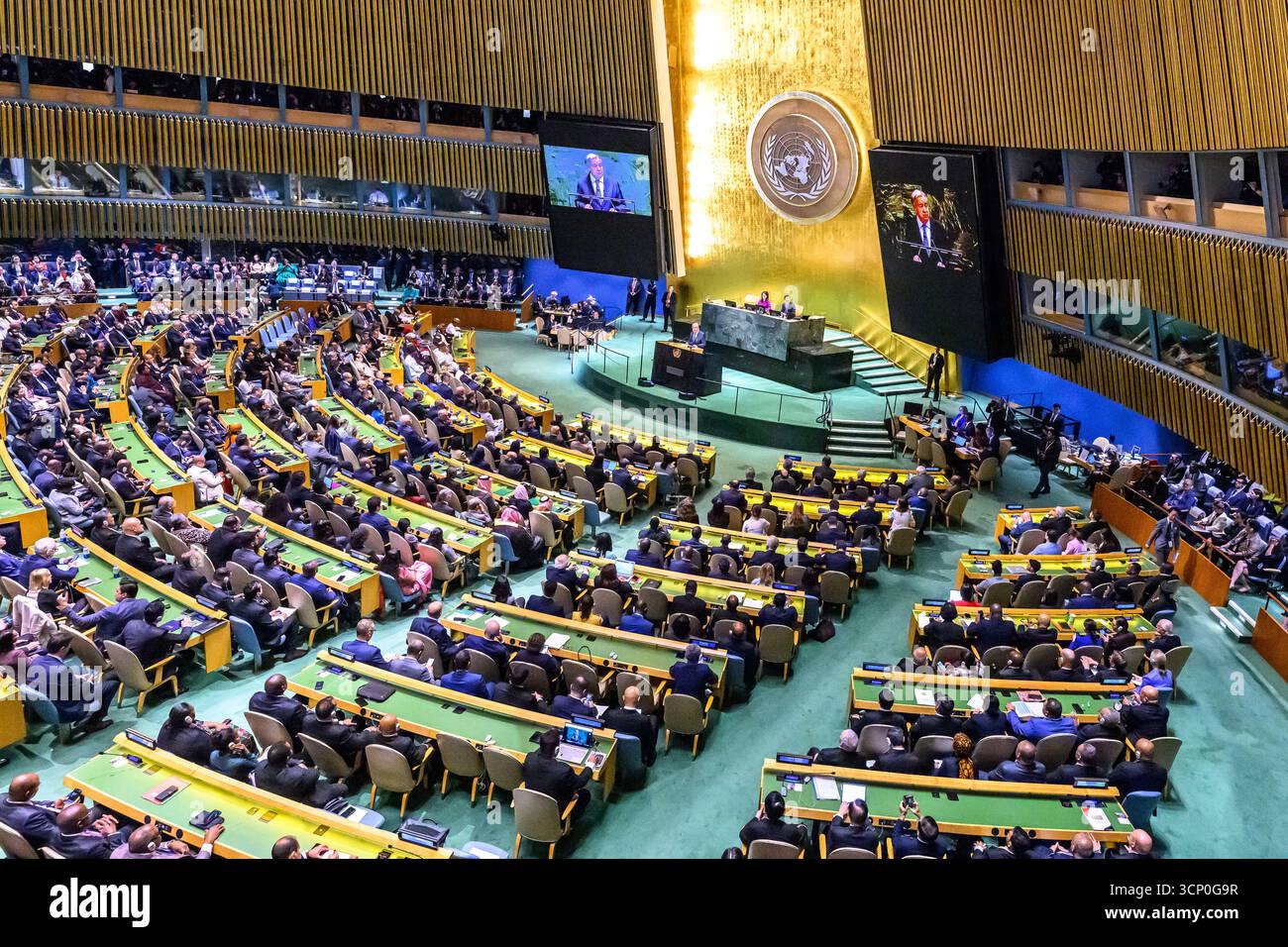 New York, 23rd Sep 2025. UN Secretary-General António Guterres ...