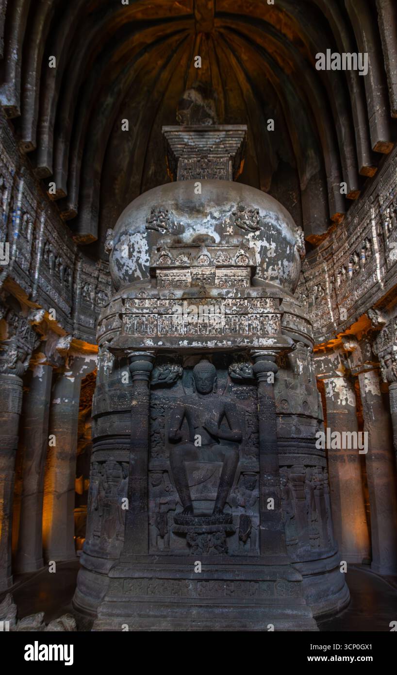 Ancient Buddhist Chaitya Hall Stupa Stock Photo - Alamy