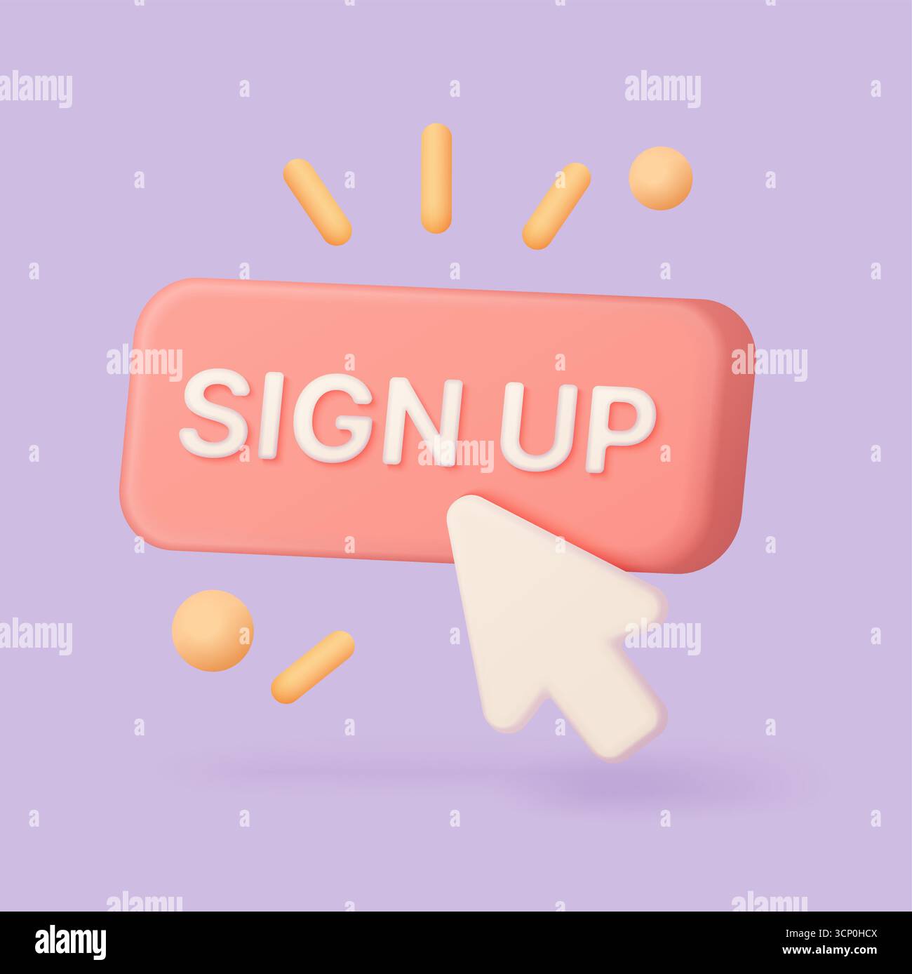 Sign up rounded pink Stock Vector Images - Alamy