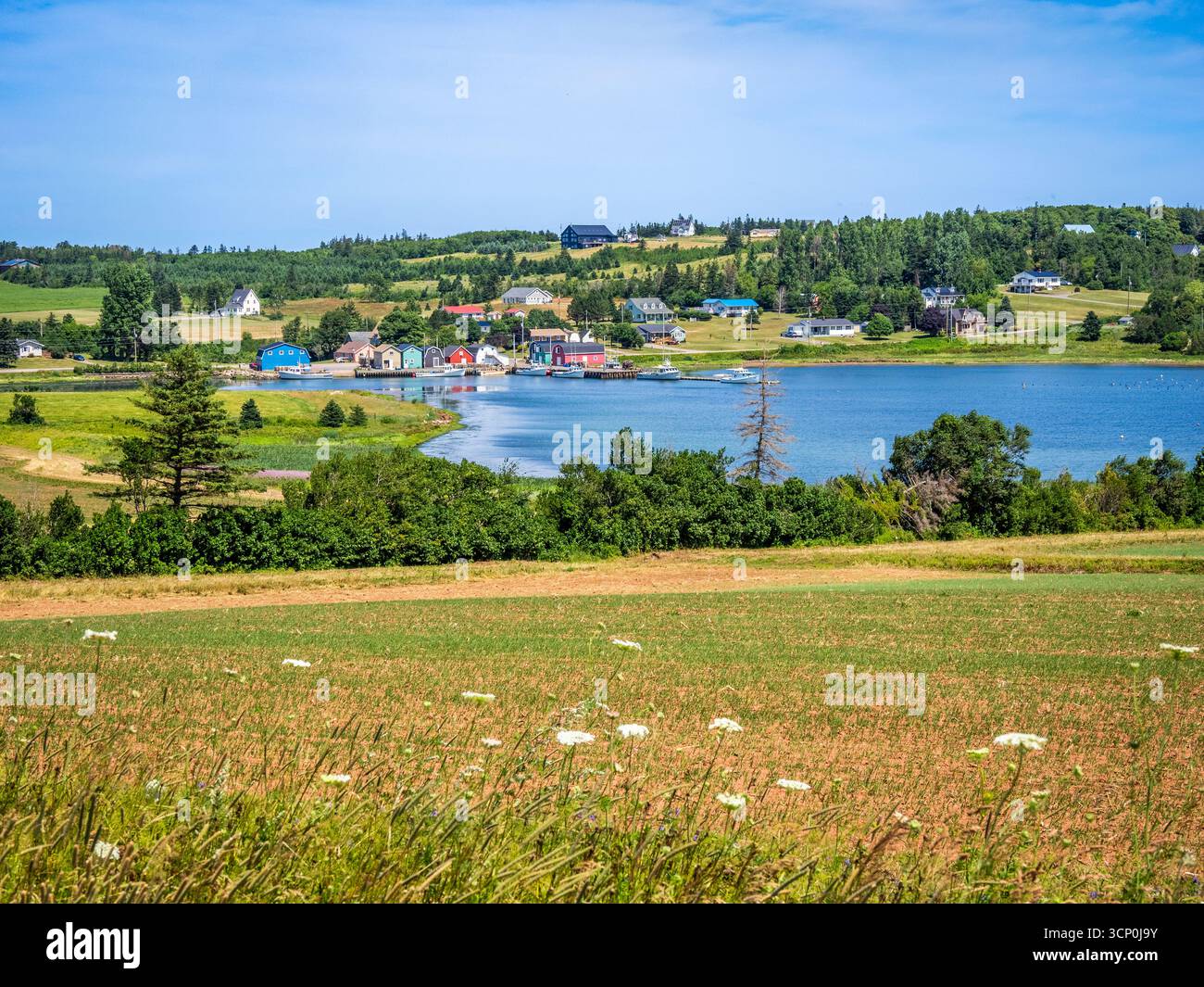 French River Wharf on Prince Edward Island Canada Stock Photo - Alamy