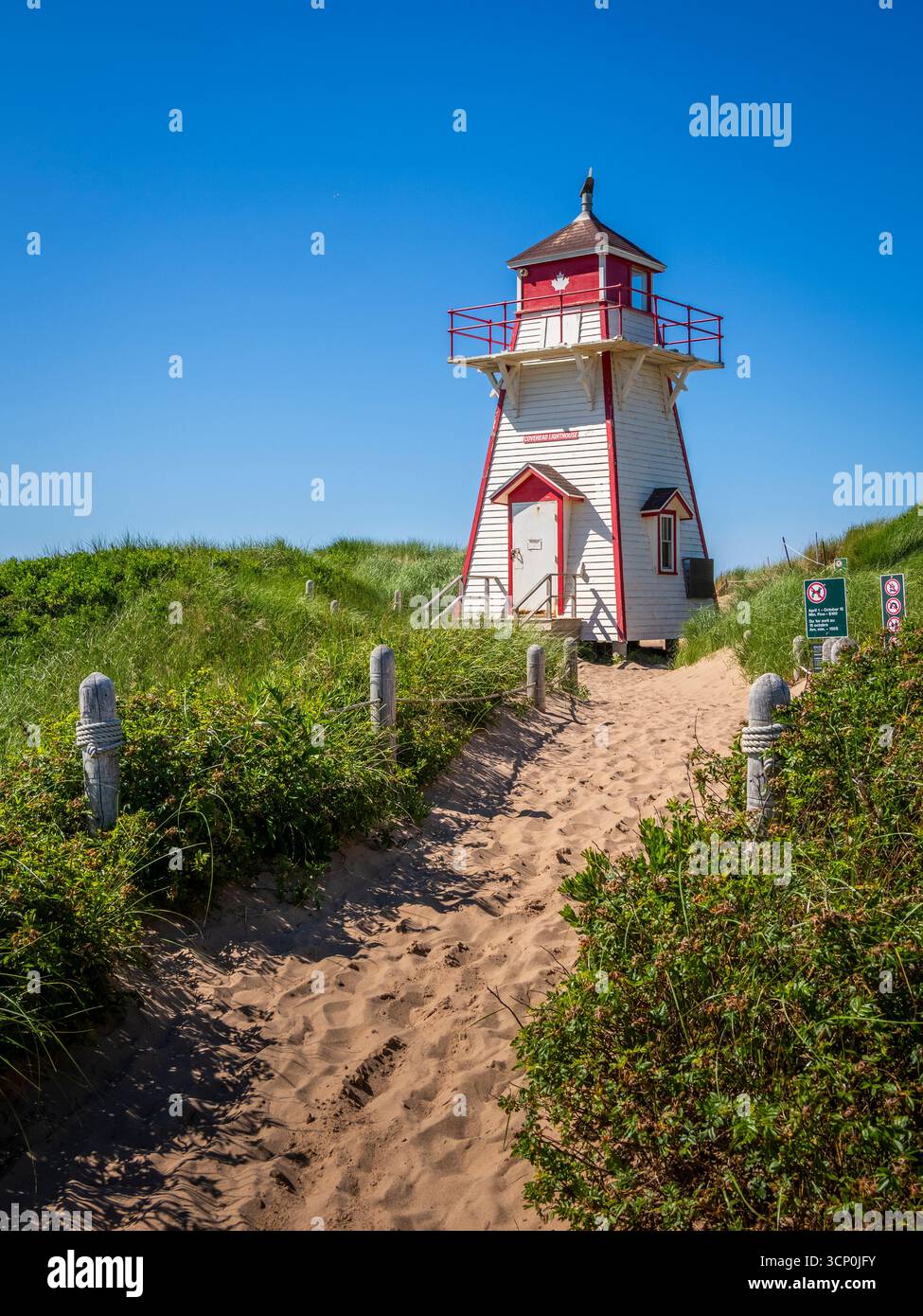 The Covehead Harbour Lighthouse on Gulf Shore Parkway in Prince Edward ...
