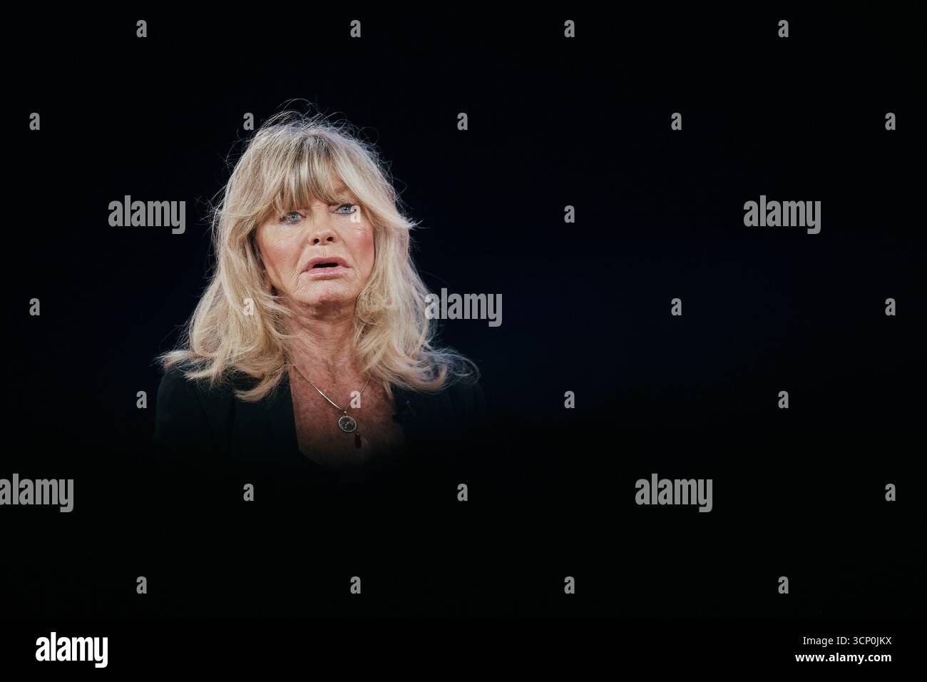 Goldie Hawn from The Goldie Hawn Foundation, speaks during the ...