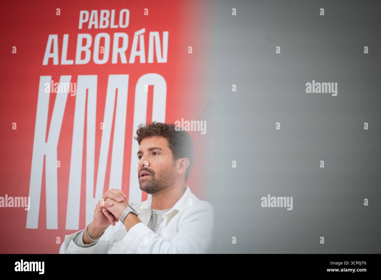 The singer Pablo Alboran during an interview at the Casa Real de Correos, on September 23, 2025 ...