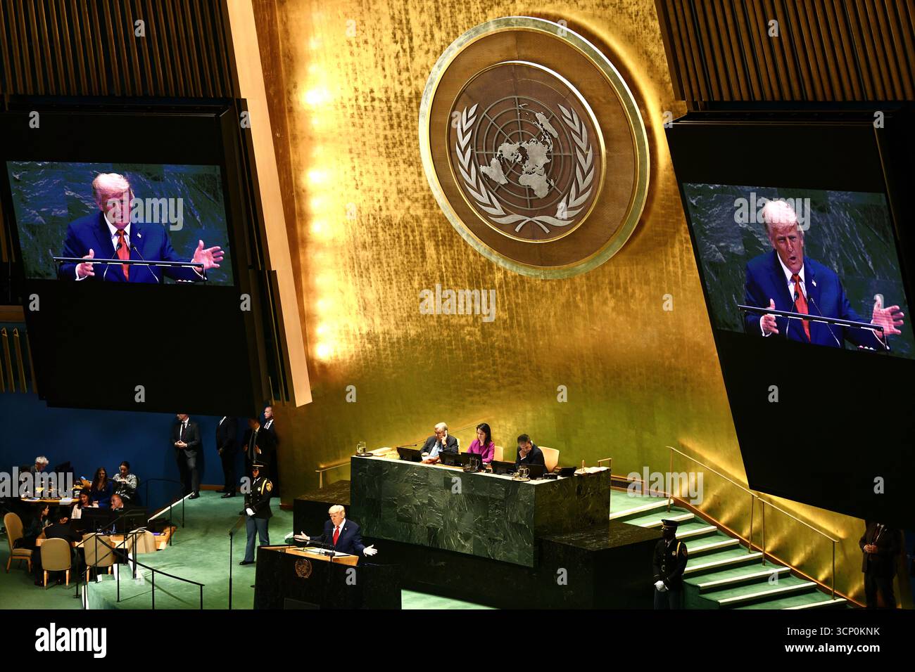 President Donald J. Trump at the 80th Session of the UN General Assembly Stock Photo - Alamy