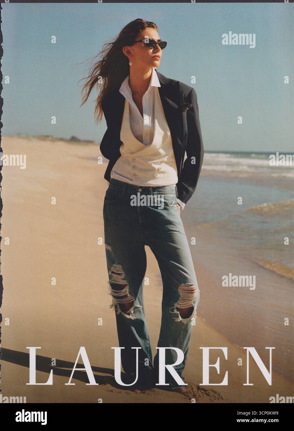 poster advertising Ralph Lauren fashion house with Mia Armstrong in ...