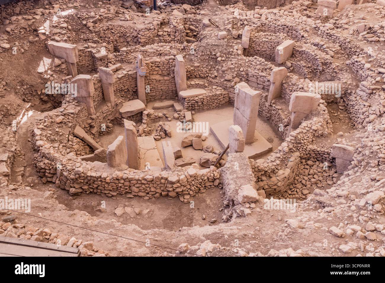 View of Gobekli Tepe archaeological site ruins, Turkey Stock Photo - Alamy