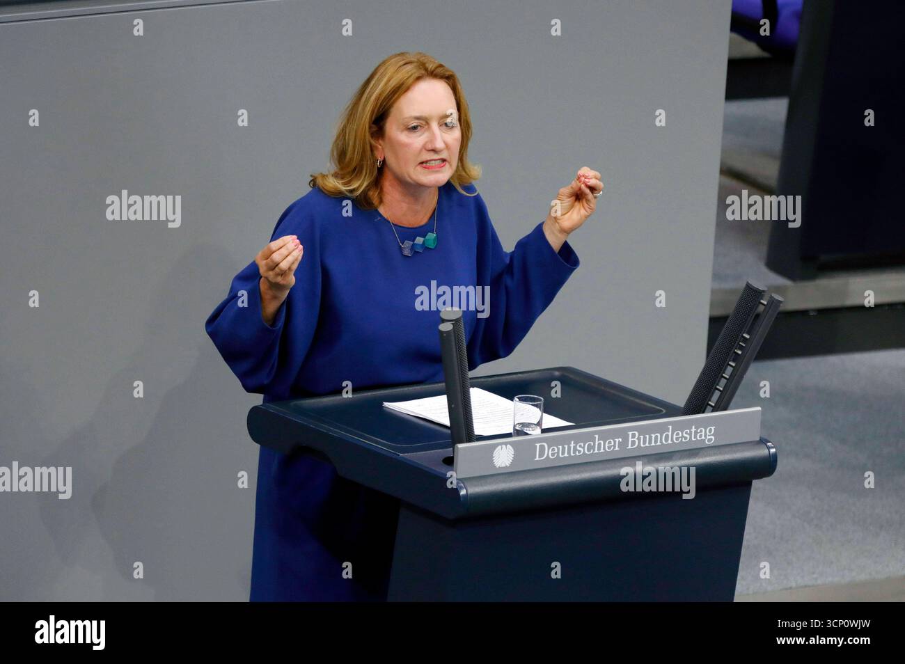 Caren Lay in der 26. Sitzung des 21. Deutschen Bundestages im ...