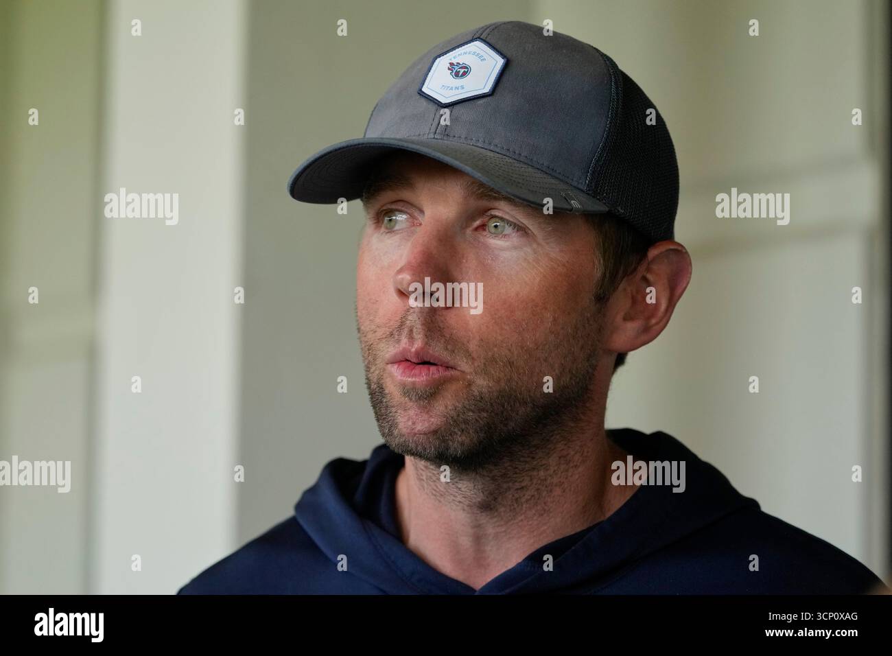 FILE - Tennessee Titans quarterbacks coach Bo Hardegree during an NFL ...