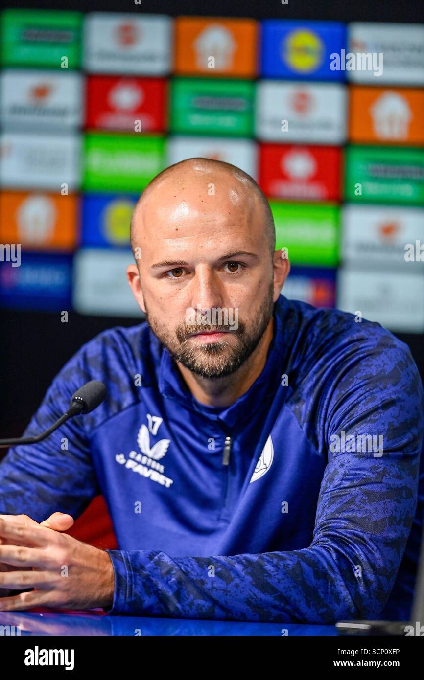 GNK Dinamo player Josip Misic during press conference on the occasion ...