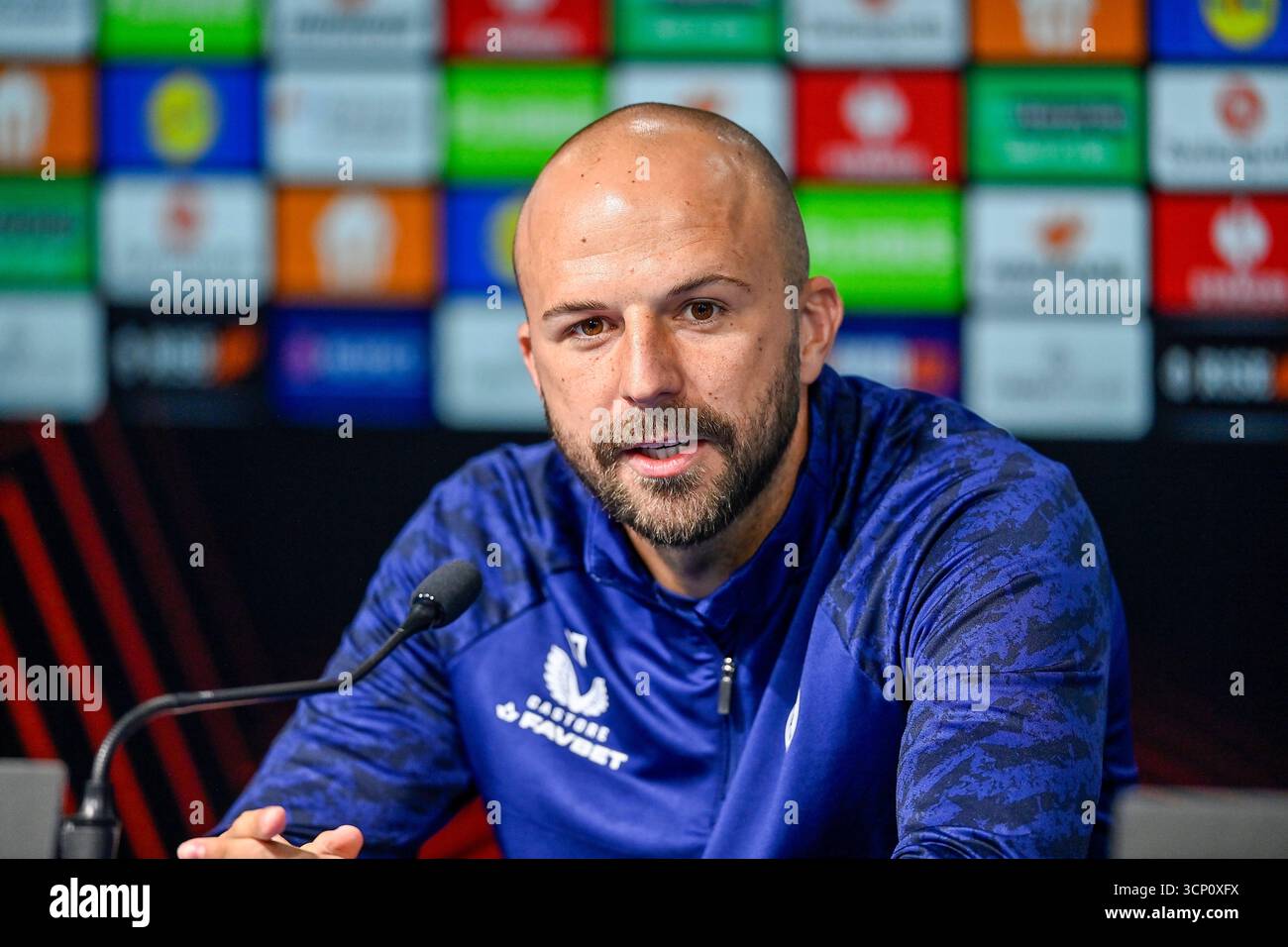 GNK Dinamo player Josip Misic during press conference on the occasion ...