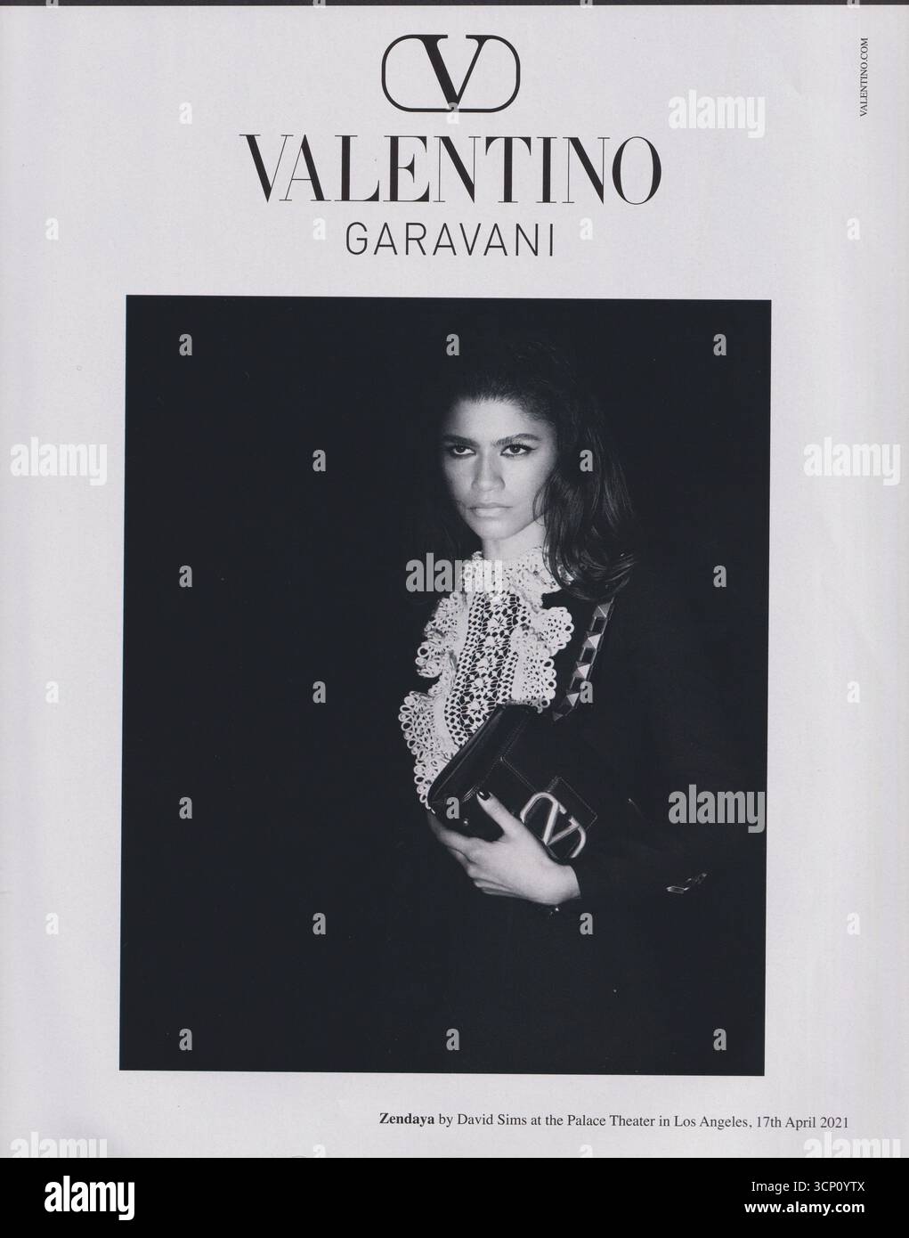 poster advertising Valentino Garavani with Zendaya fashion house in ...