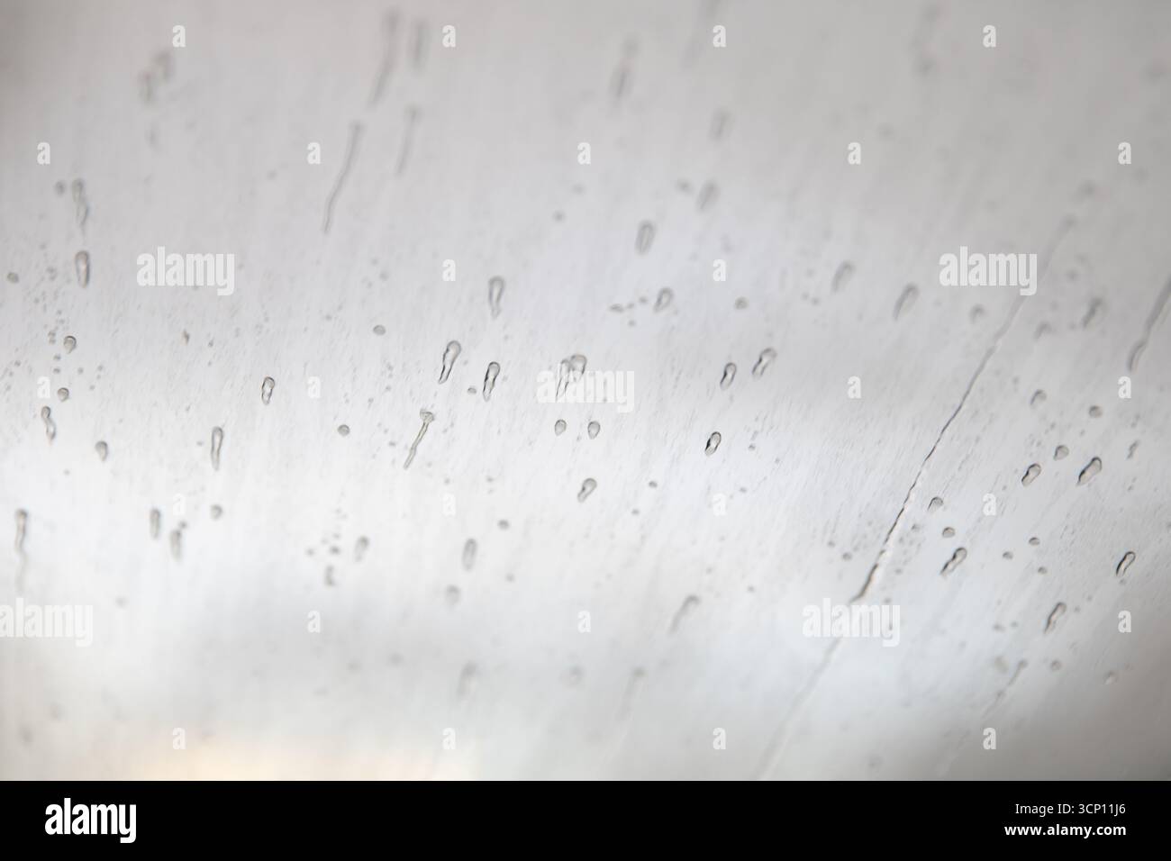 Rain drops on a windshield during a storm Stock Photo - Alamy