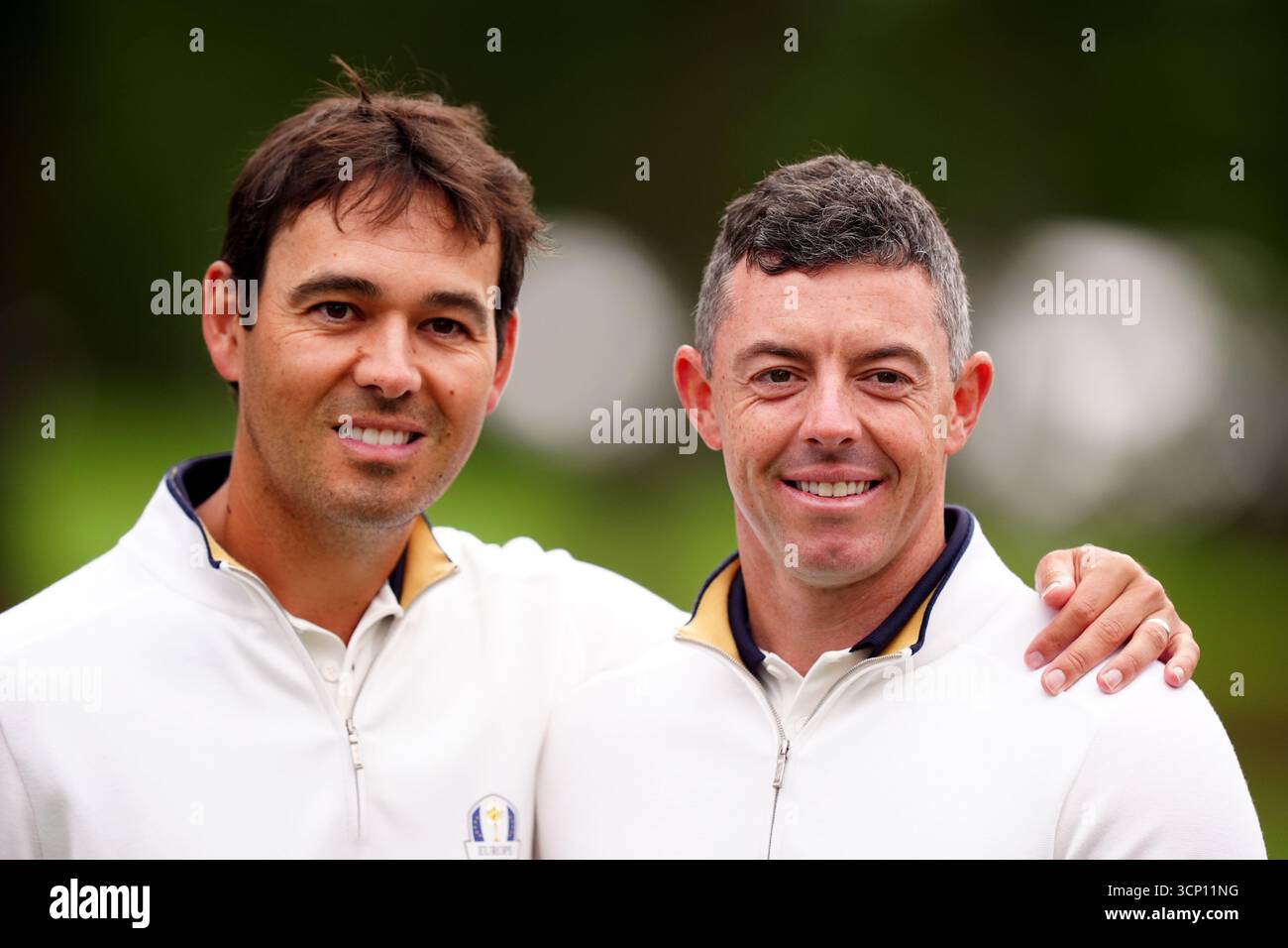 Rory McIlroy and his caddie Harris English at the Bethpage Black Course ...