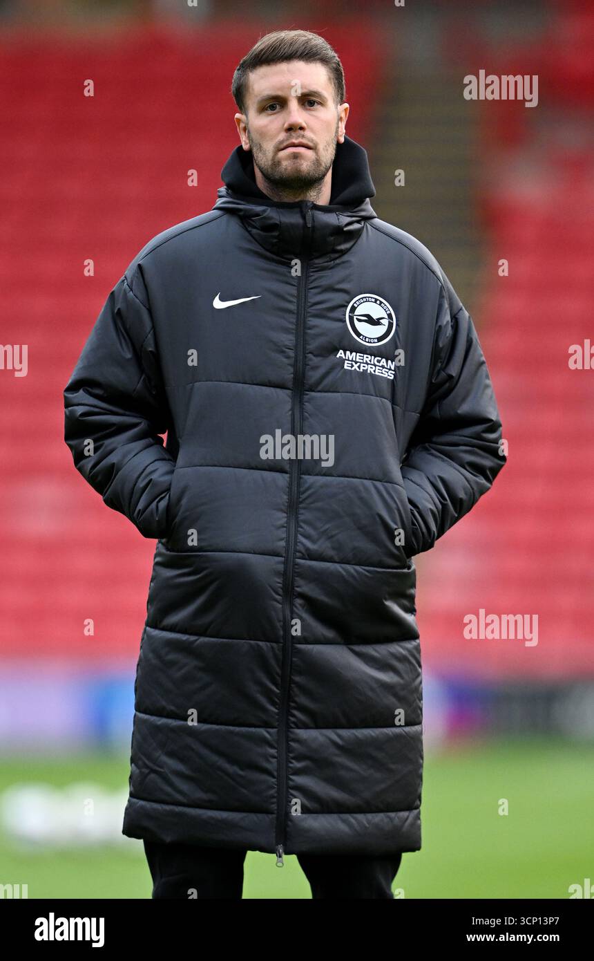 Brighton and Hove Albion manager Fabian Hurzeler ahead of the Carabao ...
