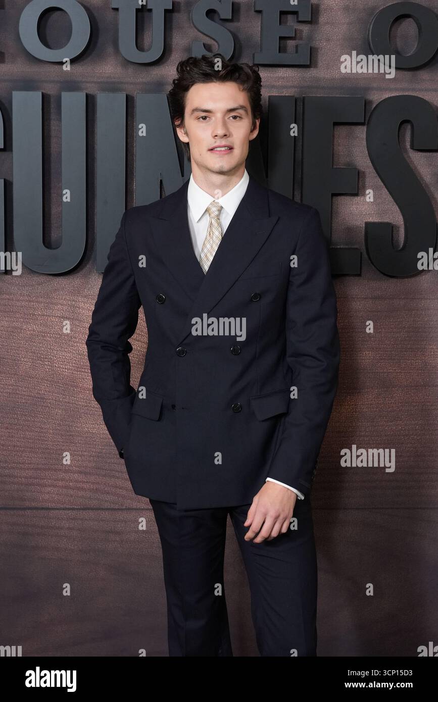 Louis Partridge attending the London premiere of House of Guinness, at ...