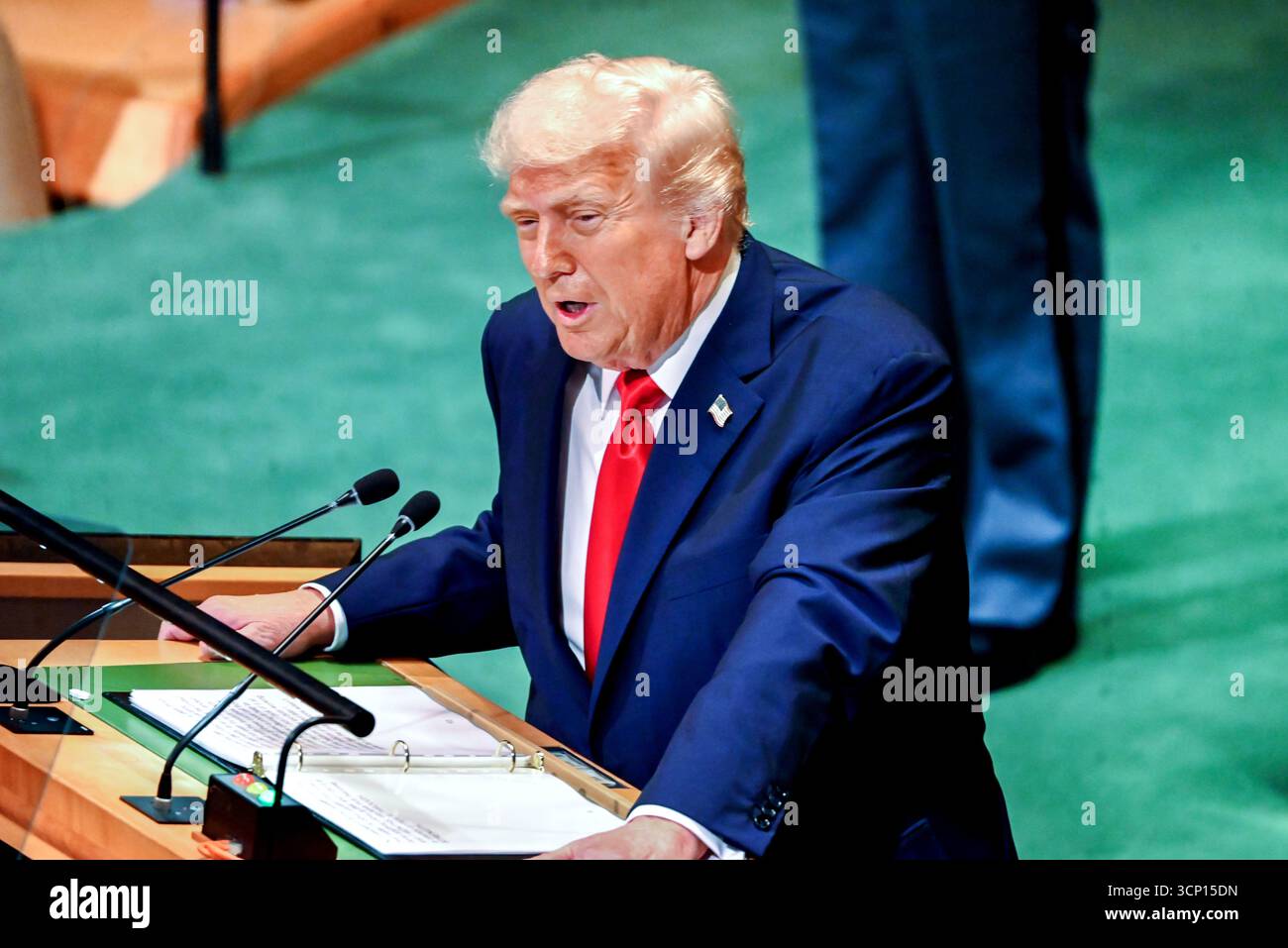 United States President Donald J Trump addresses the United Nations ...