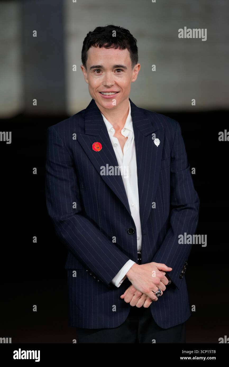 Elliot Page arrives for the premiere of the short film "The Tiger ...