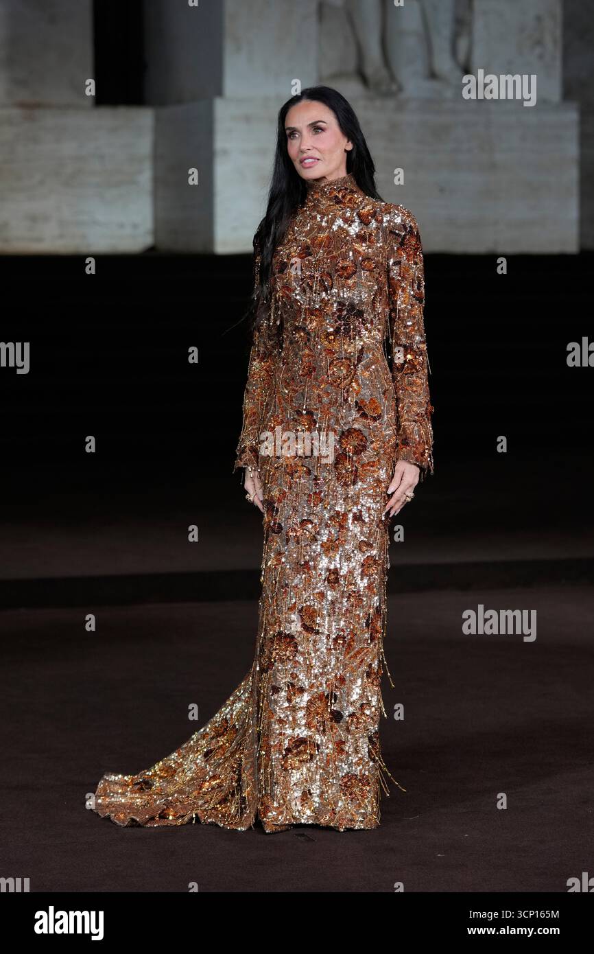 Demi Moore arrives for the premiere of the short film "The Tiger ...