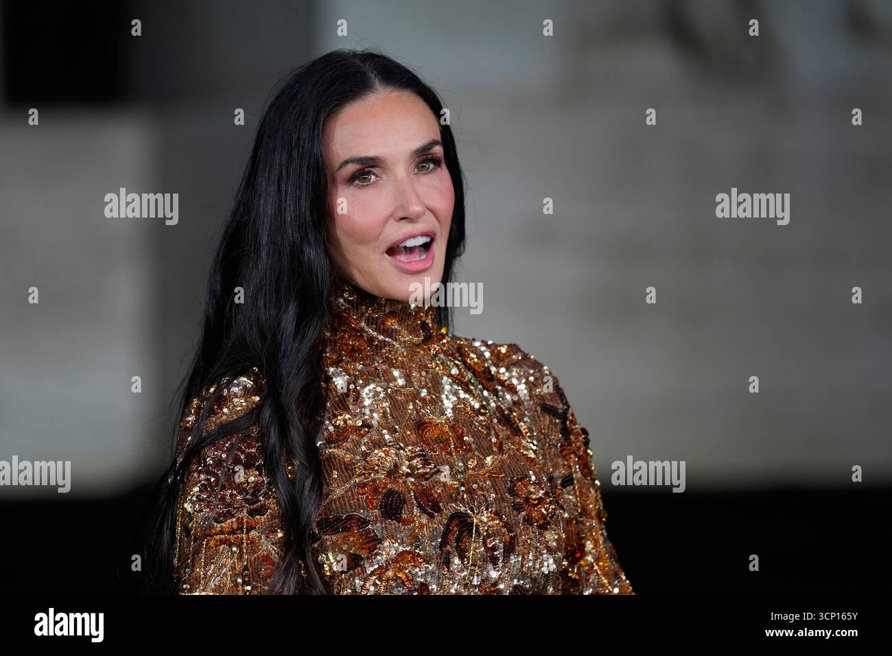 Demi Moore arrives for the premiere of the short film "The Tiger ...
