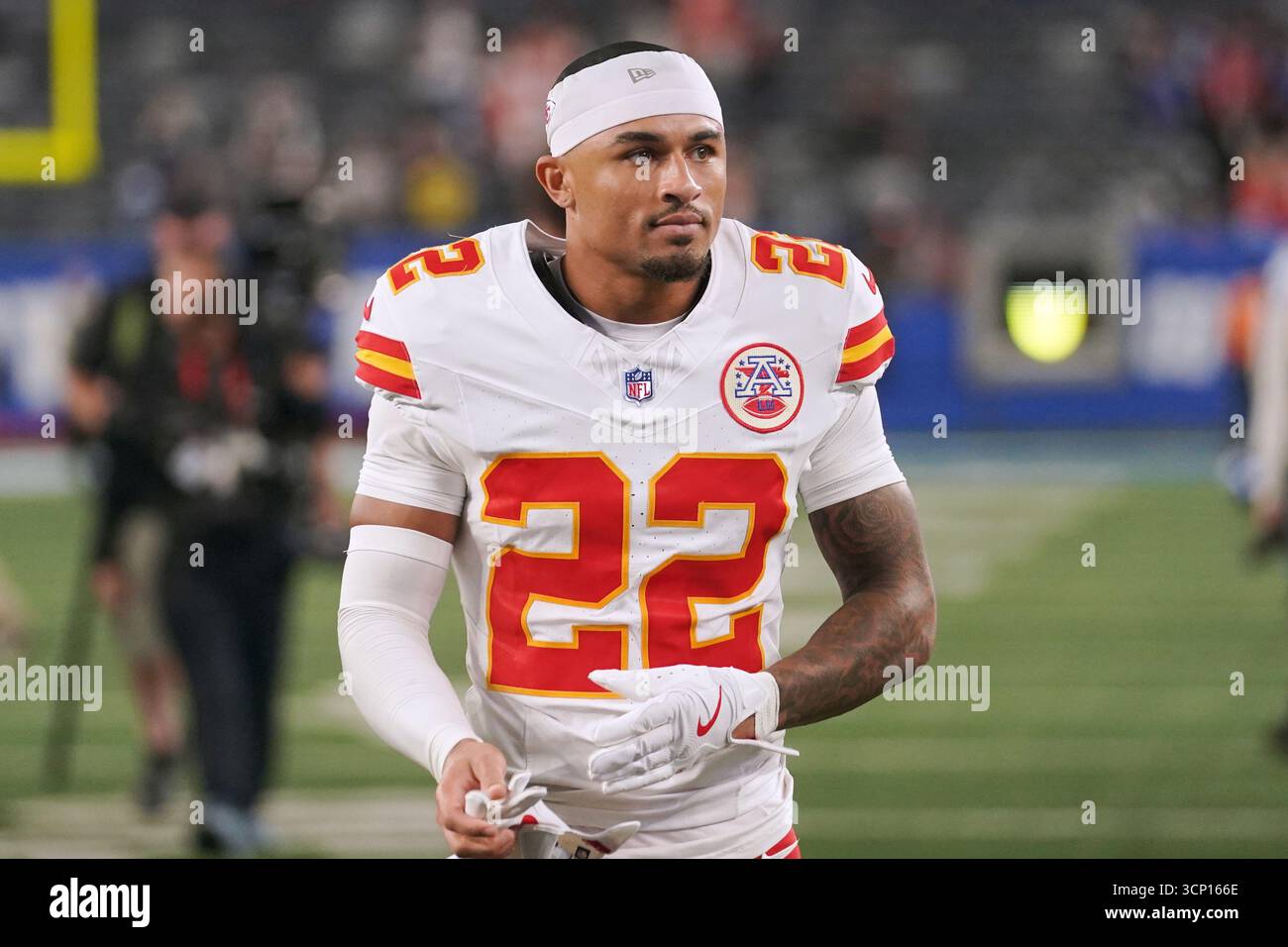 Kansas City Chiefs cornerback Trent McDuffie (22) after an NFL football ...