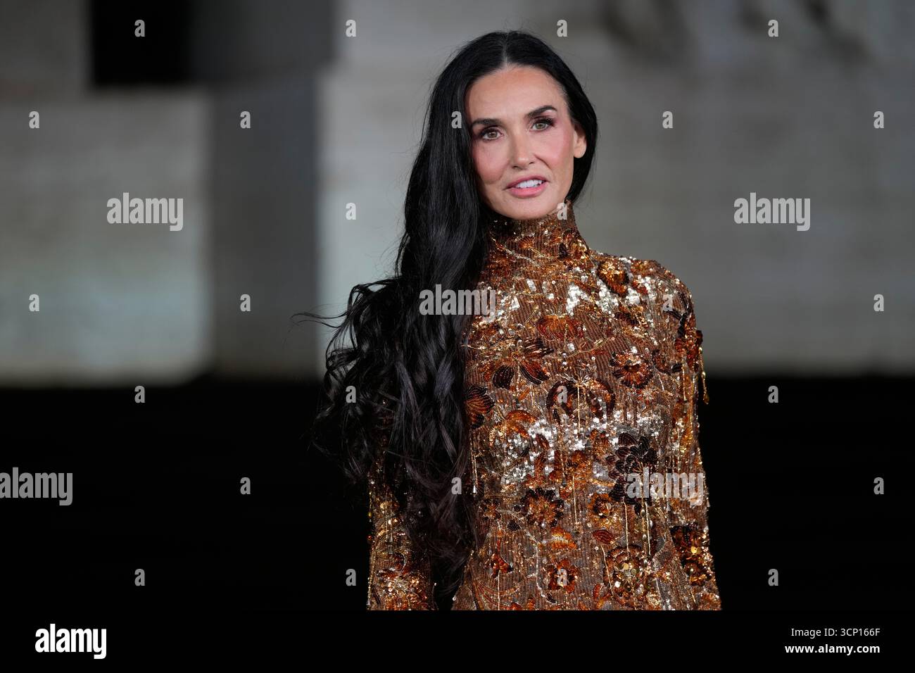Demi Moore arrives for the premiere of the short film "The Tiger ...