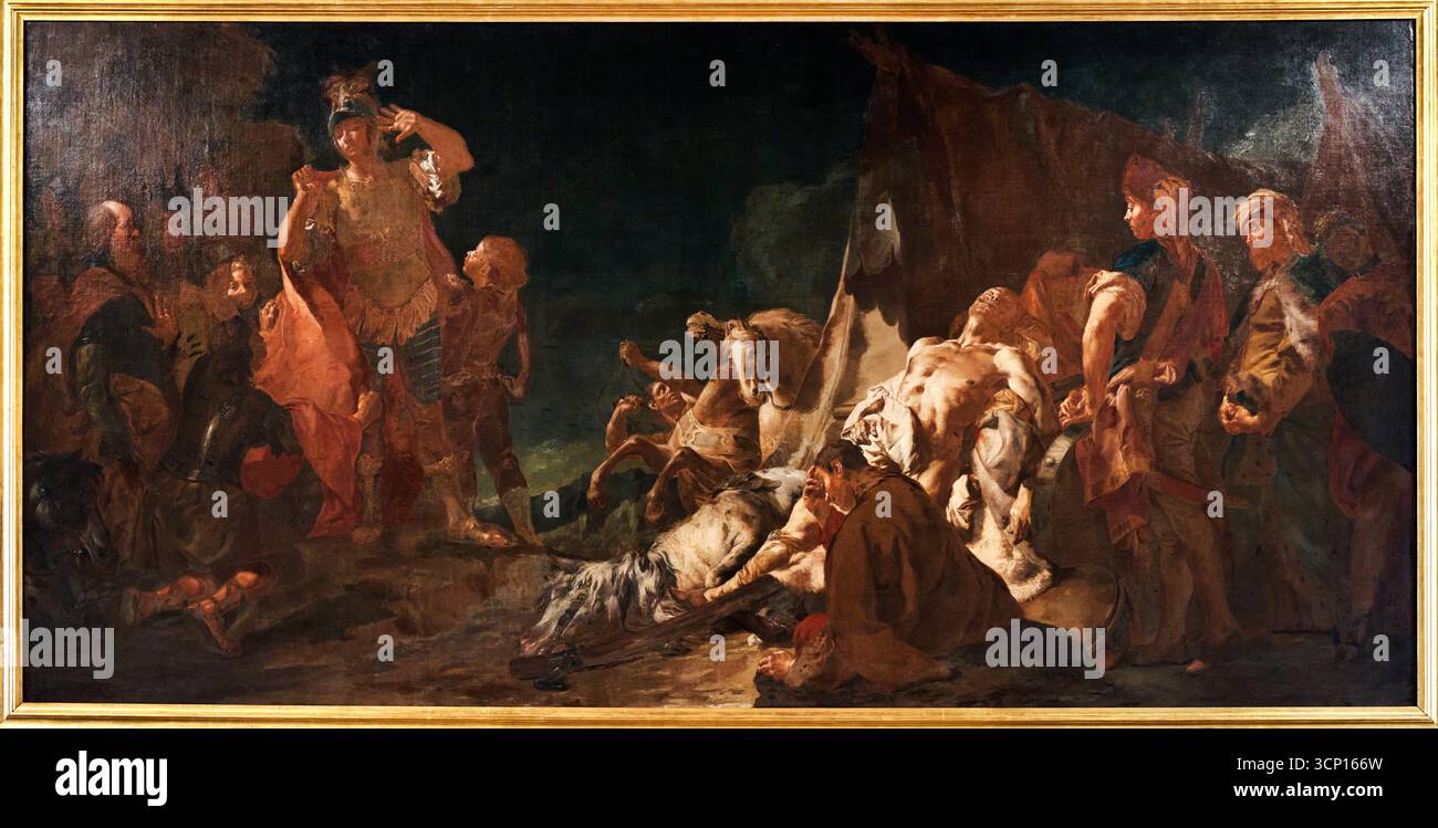Giambattista Piazzetta (Venezia, 1683 - 1754), La morte di Dario, Ca ...