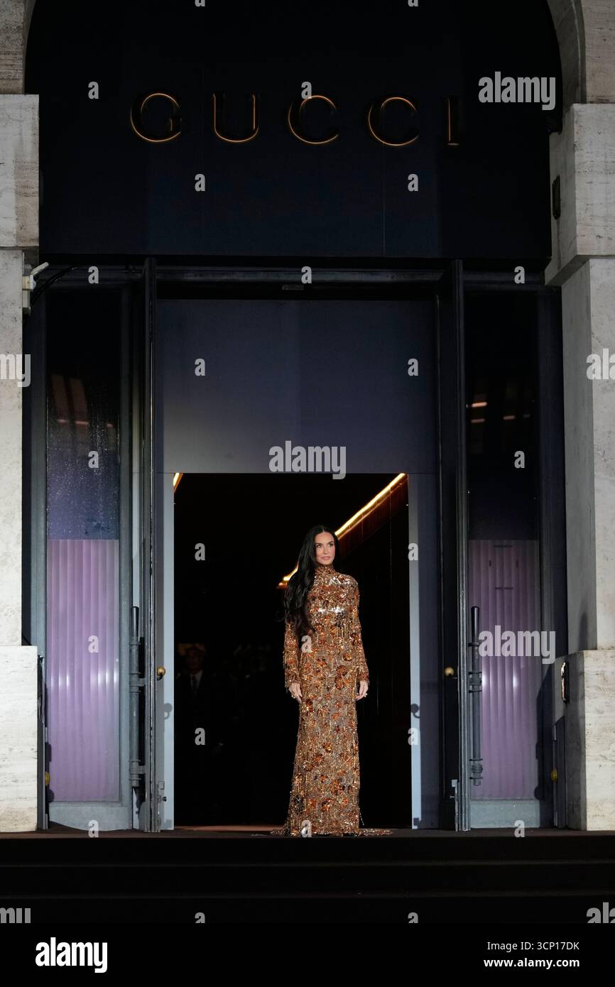 Demi Moore arrives for the premiere of the short film "The Tiger ...