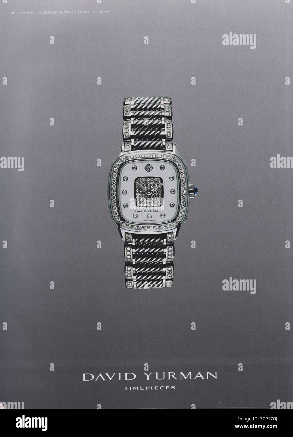 poster advertising David Yurman watch in paper magazine from 2005 year ...