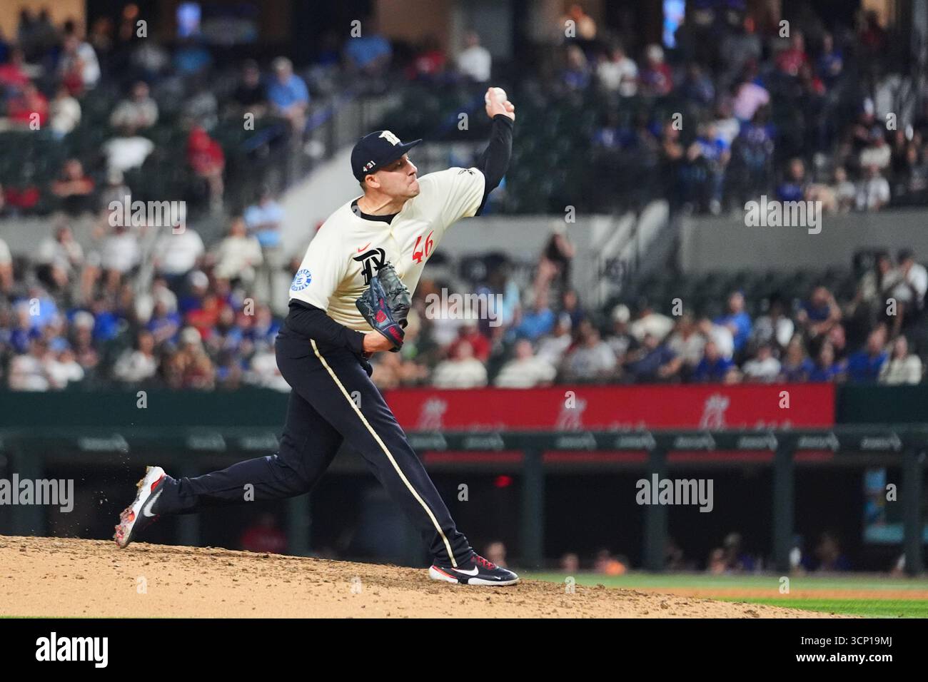 Texas Rangers pitcher Patrick Corbin throws to the Miami Marlins during ...