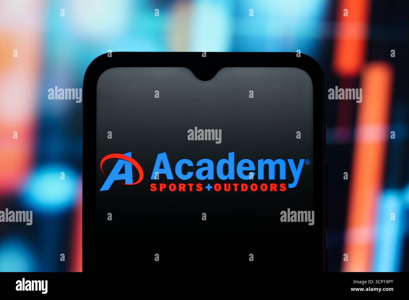 In this photo illustration, the Academy Sports and Outdoors logo is ...