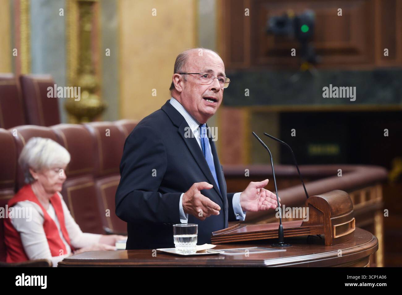 Vox deputy Ignacio Gil Lázaro, during a plenary session in the Congress ...