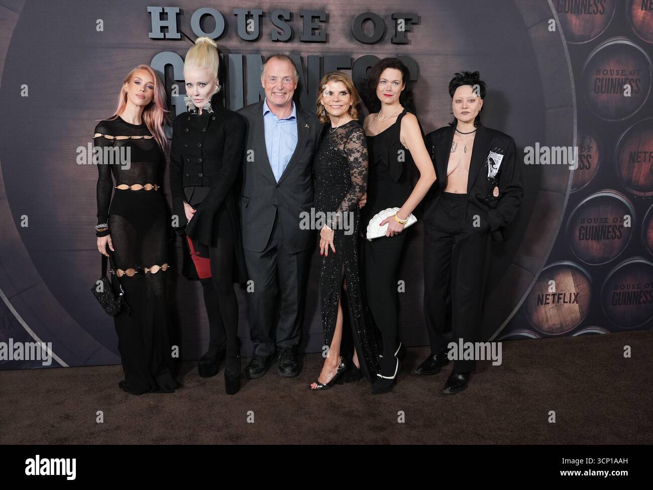 (left to right) Lady Mary Charteris, Daphne Guinness, Lord Ned Iveagh ...