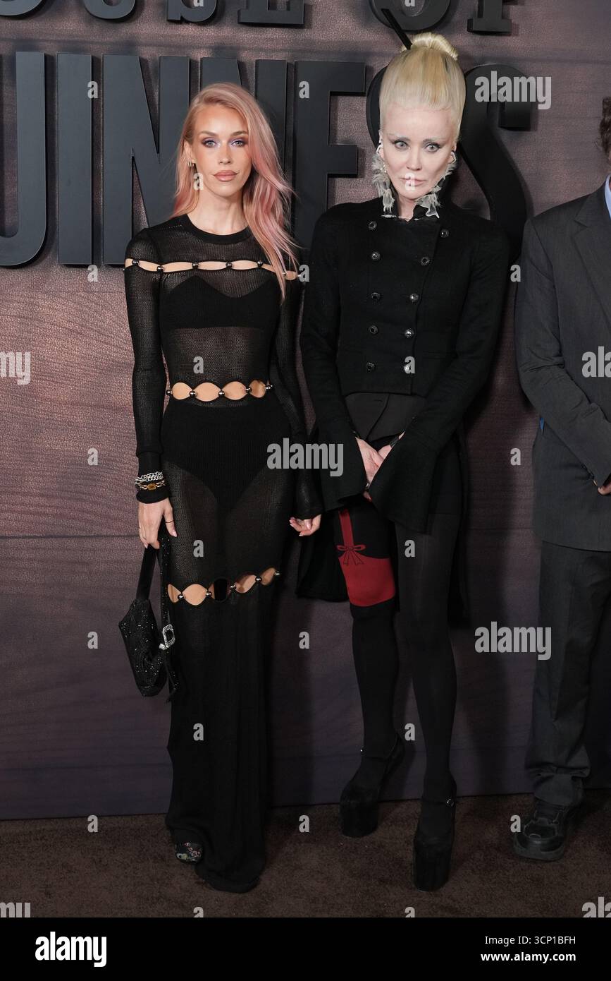 Lady Mary Charteris (left) and Daphne Guinness attend the London ...
