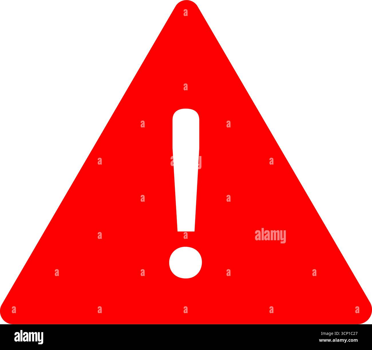 Red warning sign with exclamation mark Stock Vector Image & Art - Alamy